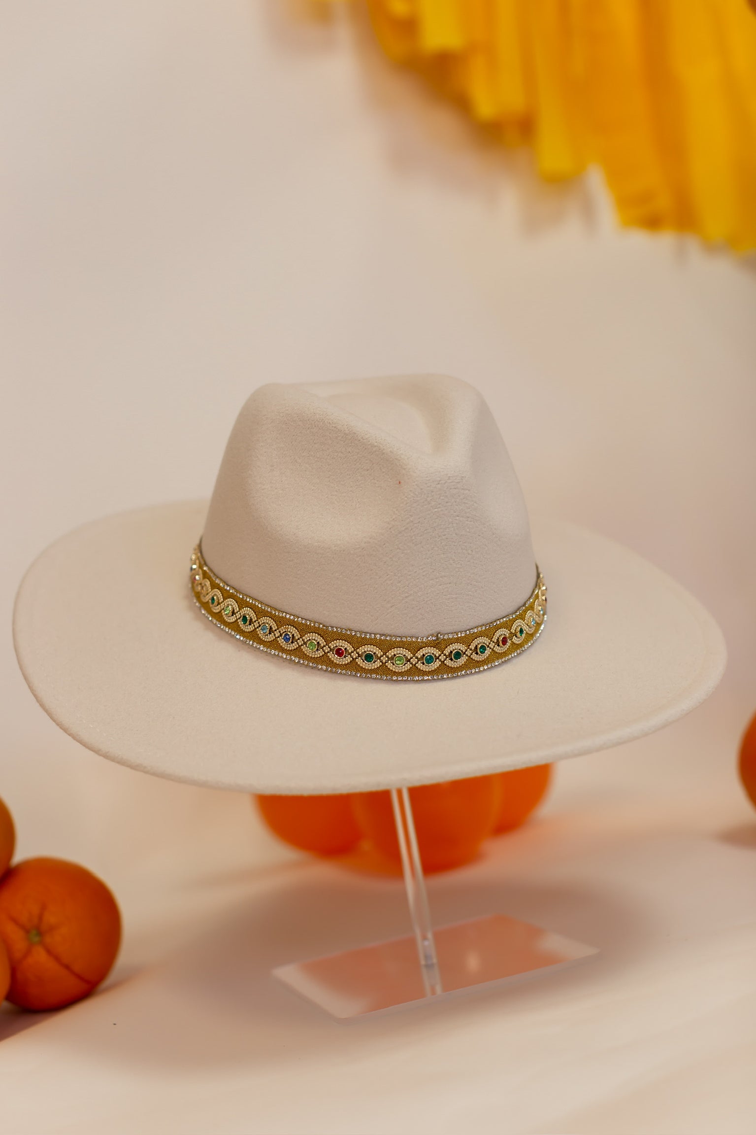 Rhinestone Ribbon Fedora– Shop Dandy Boutique